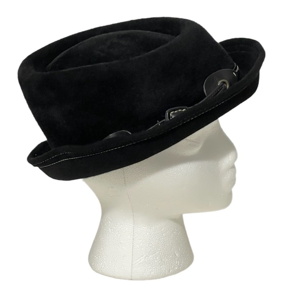 Misa Harada | Accessories | Misa Harada Millinery Black Fur Felt Hat ...